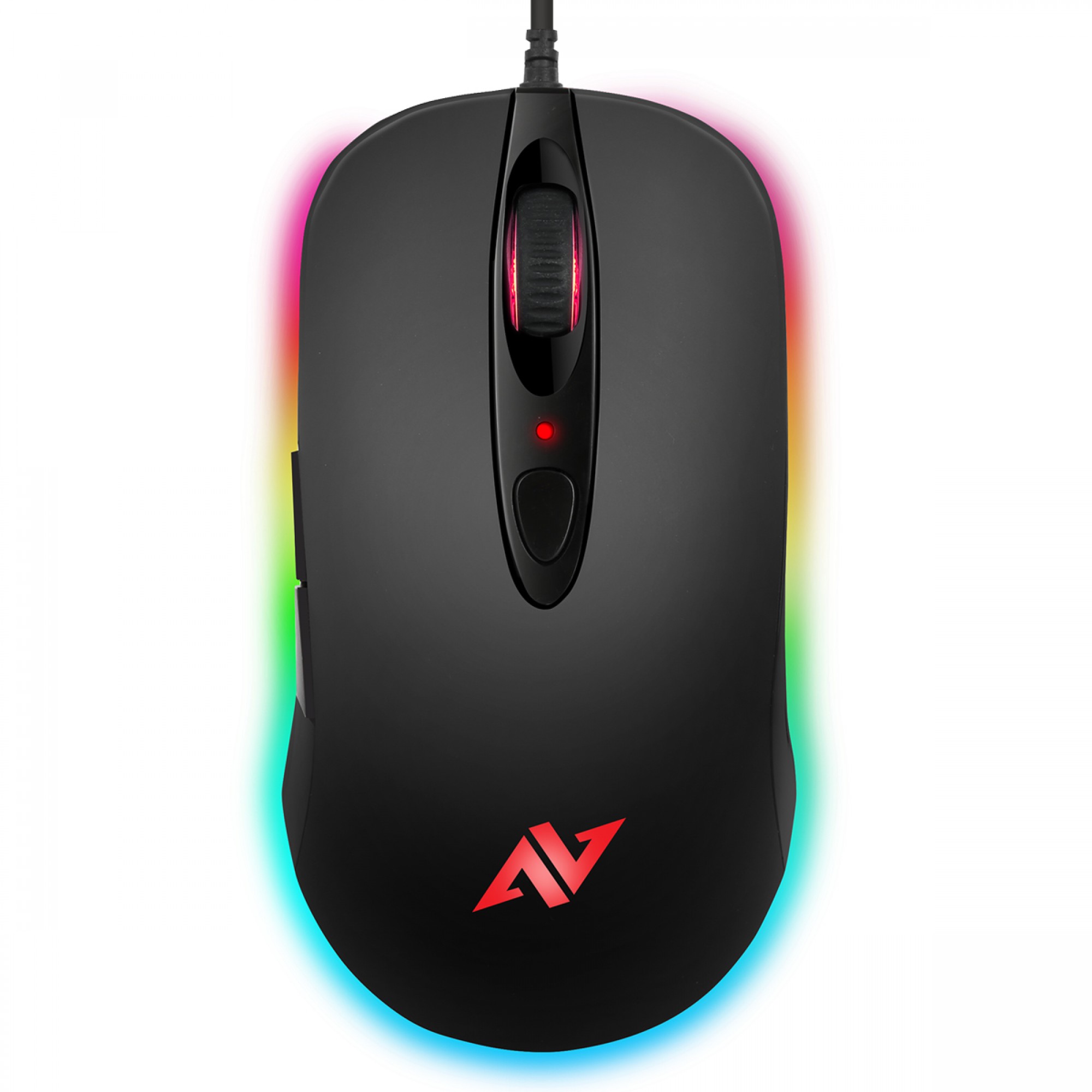 Smart PC - Mouse gaming ABKONCORE A530, 4000DPI, RGB, cu fir