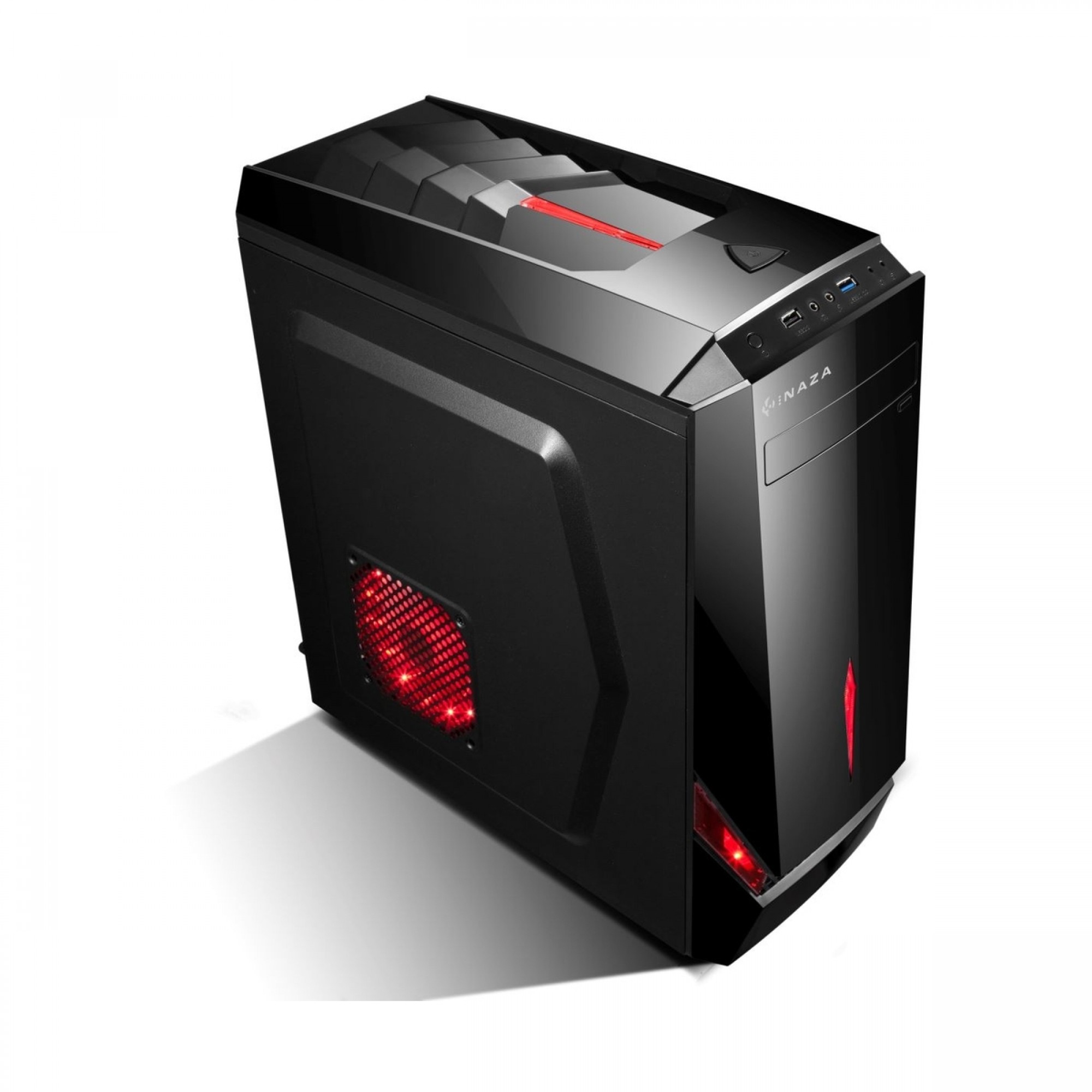 Carcasa PC Inaza X-BLADE, Mid Tower, ATX, neagra | Smart PC