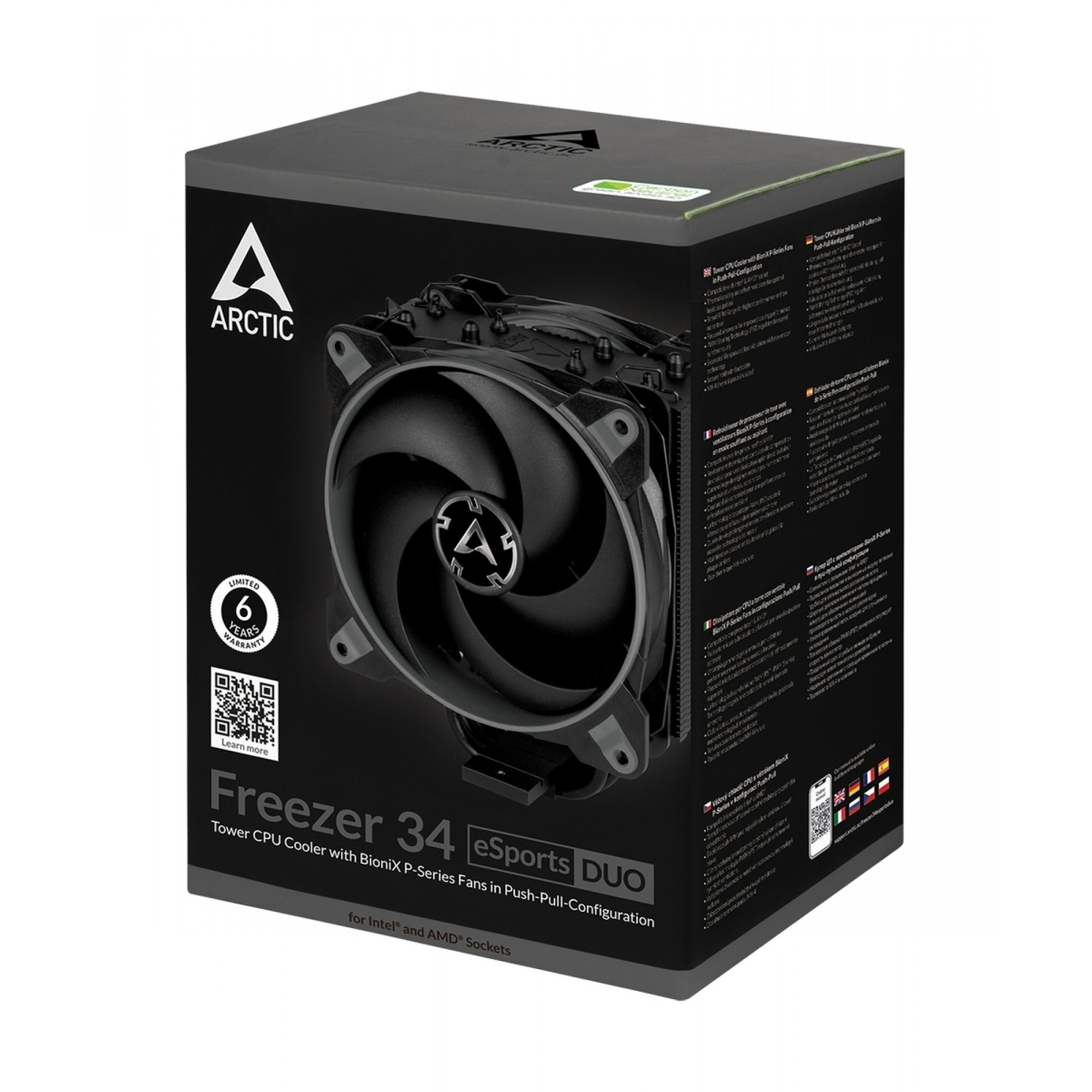 Cooler CPU ARCTIC Freezer 34 eSports DUO Grey| Smart PC