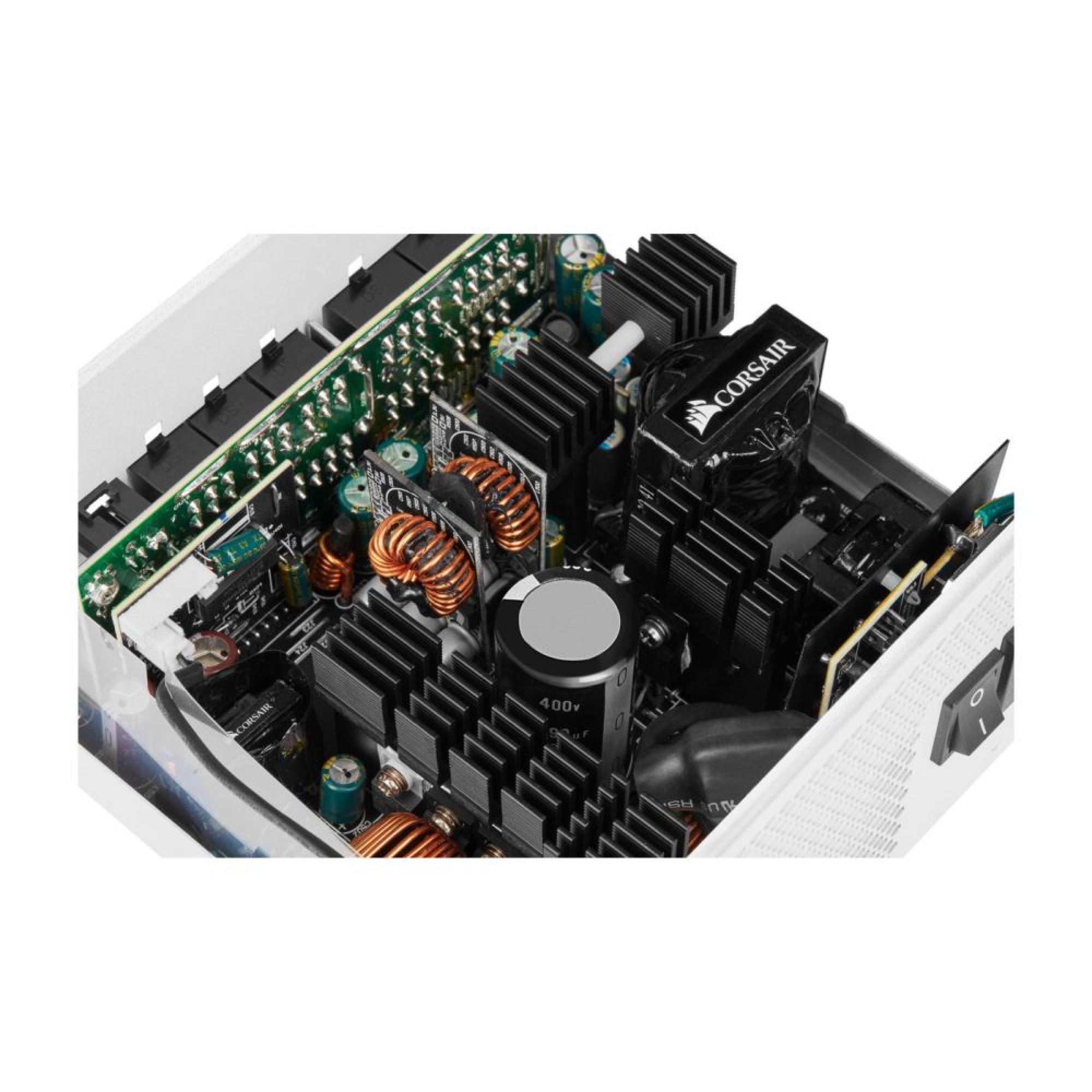 Sursa Corsair CX550F White, 550W, Full Modulara, RGB ,80 Plus Bronze ...