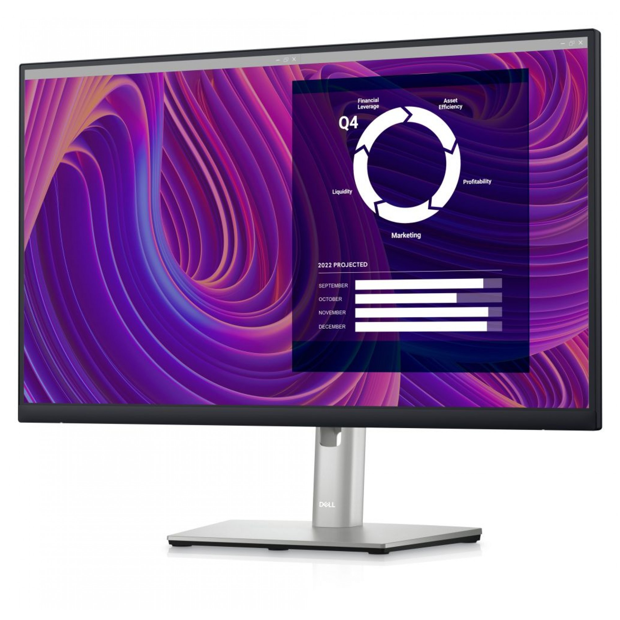 Smart PC - Monitor LED Dell P2423D, 24 inch, QHD, 5 ms, 60 Hz, Alb