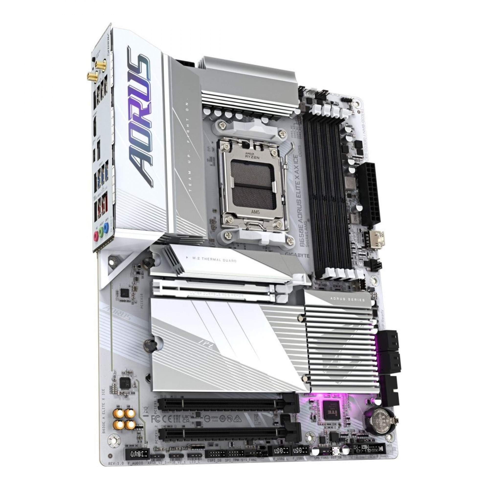 Placa de baza Gigabyte B650E A ELITE X AX ICE, socket AM5, DDR5, ATX ...