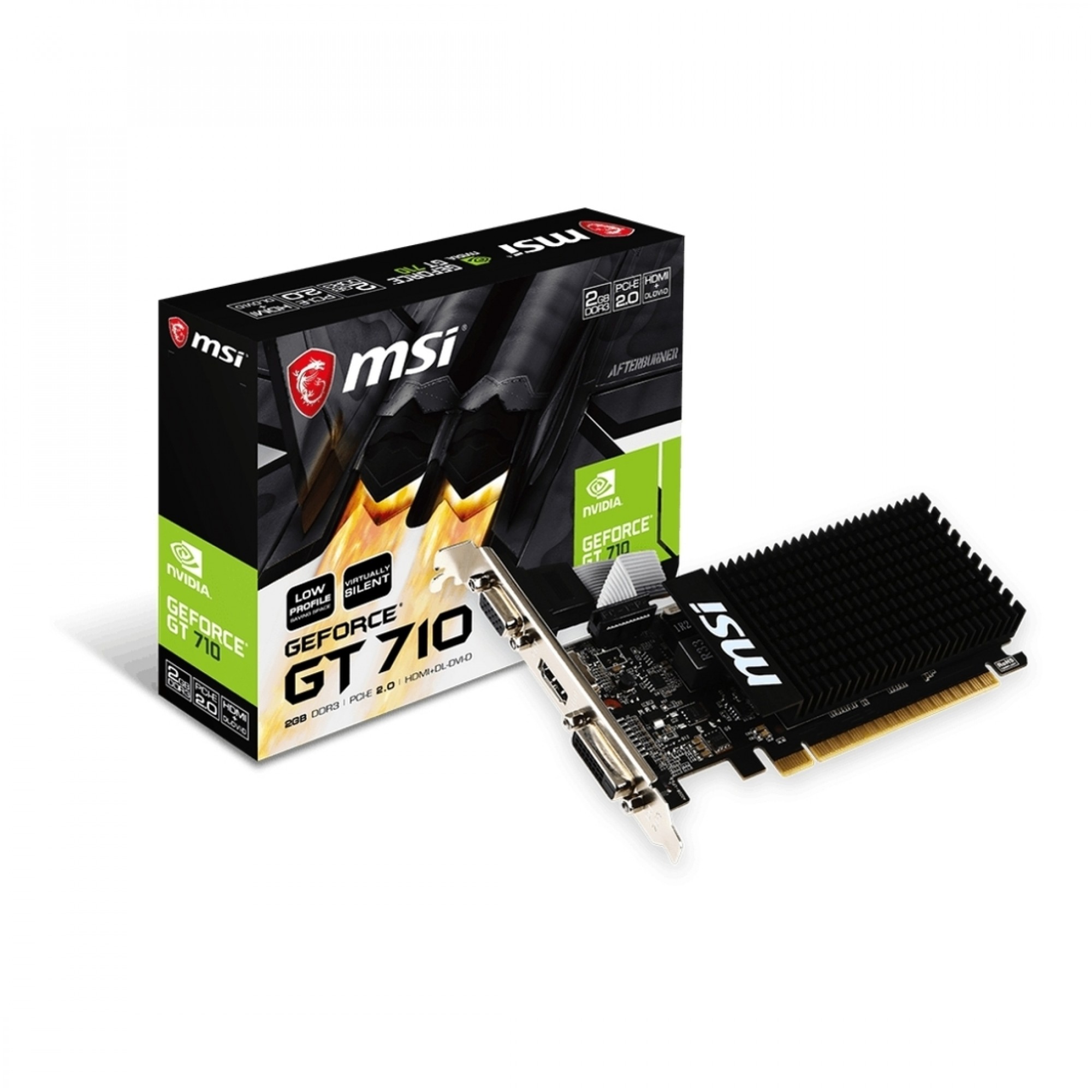 Placa video MSI GeForce GT 710, 2GB DDR3, 64-bit | Smart PC
