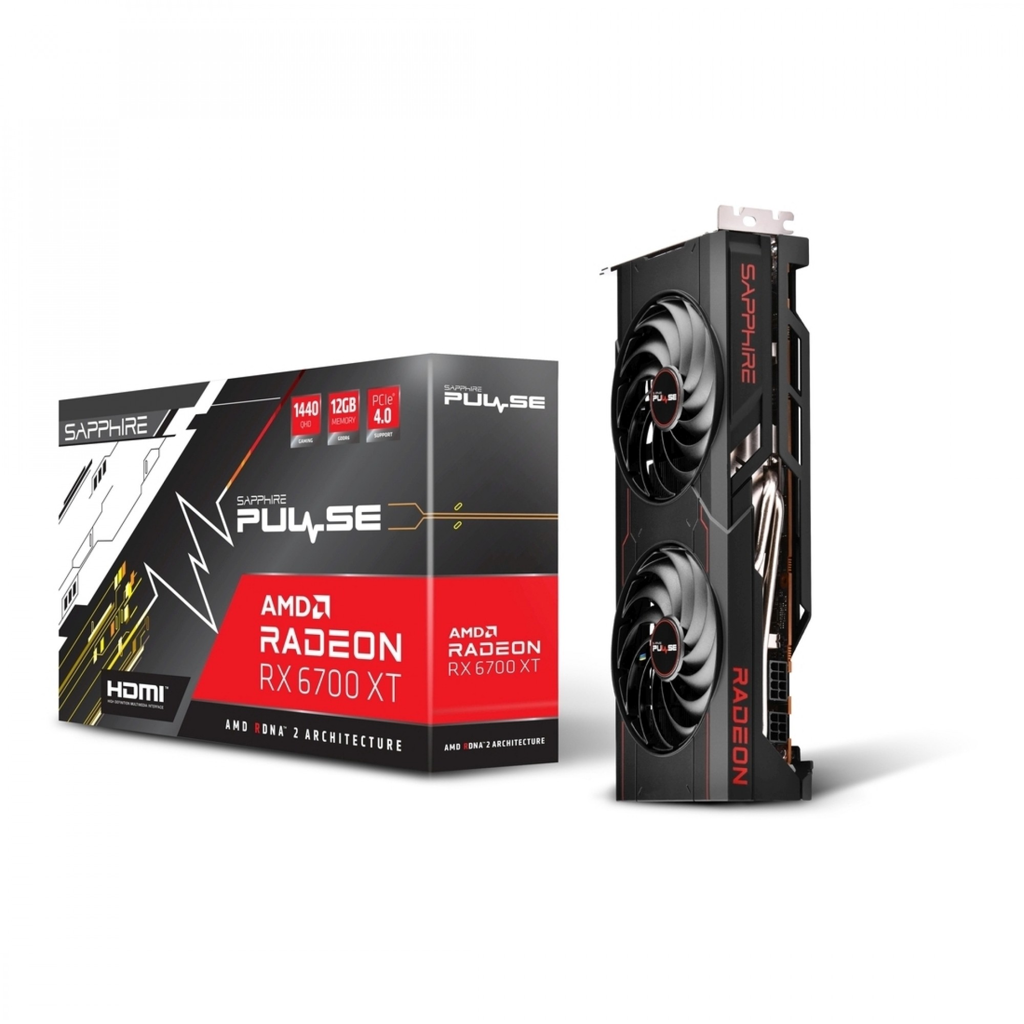 Placa video Sapphire PULSE Radeon RX 6700 XT, 12GB GDDR6, 192 bit ...